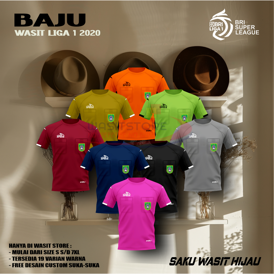 Jual BAJU WASIT LIGA 1 2020 / 2021 ( SAKU WASIT PSSI HIJAU ) | Shopee ...