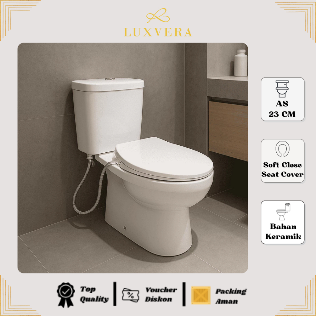 Jual (Free Jet Washer) Closet OXCO OX - 108 | Two Piece Toilet Closet ...