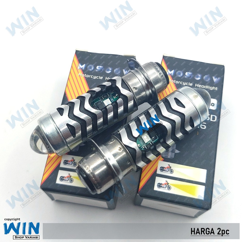 Jual lampu led 2 sisi lampu bohlam depan 2 pcs nyala putih pnp jupiter ...