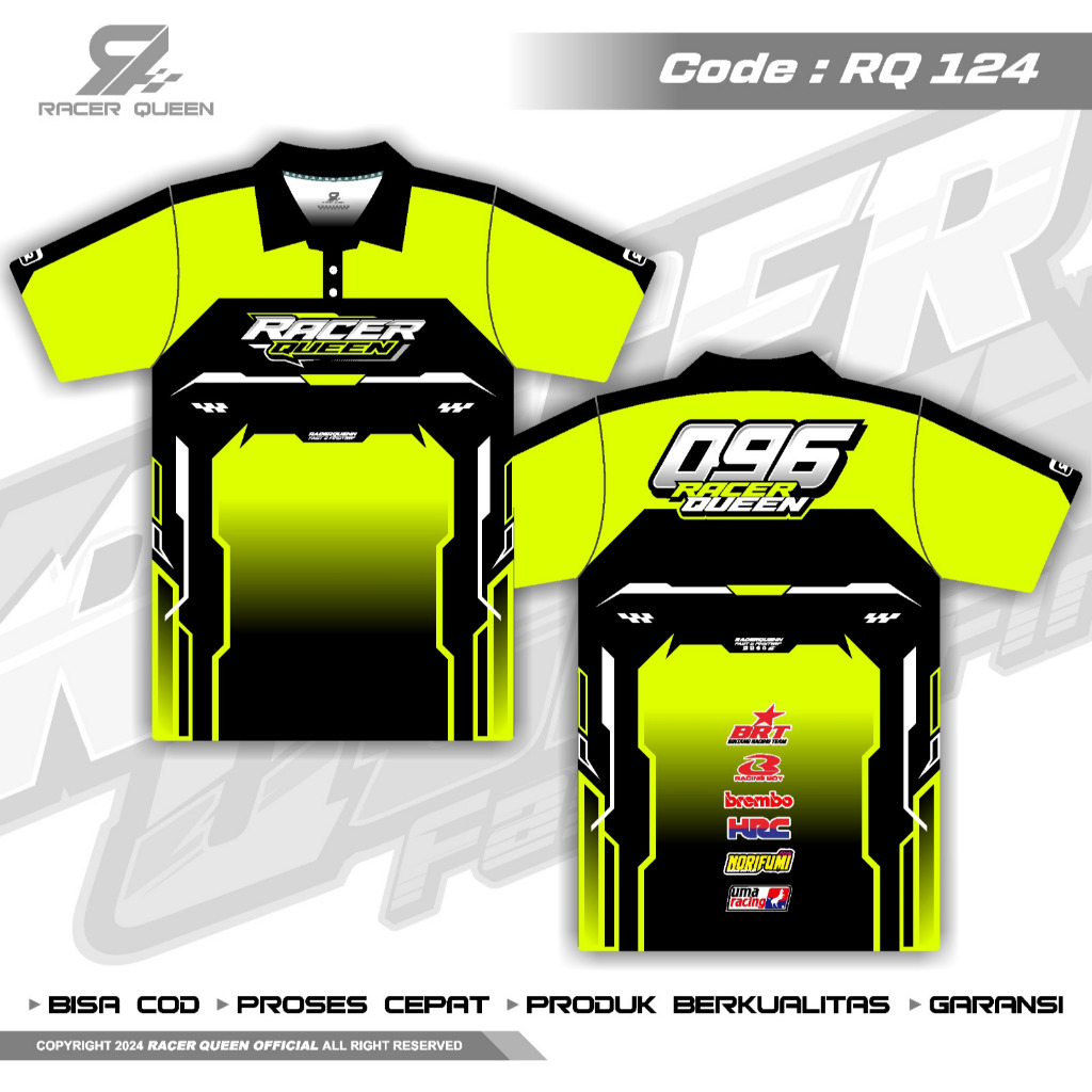 Jual RQ 124 JERSEY RACING KAOS BAJU POLO WANGKY CUSTOM FULL PRINTING ...