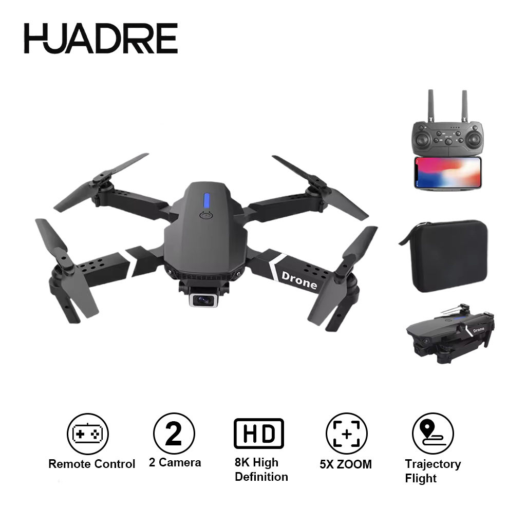 Jual HUADRRE E88 Pro Smart Drone Original Outdoor Camera 4K Dual Kamera ...