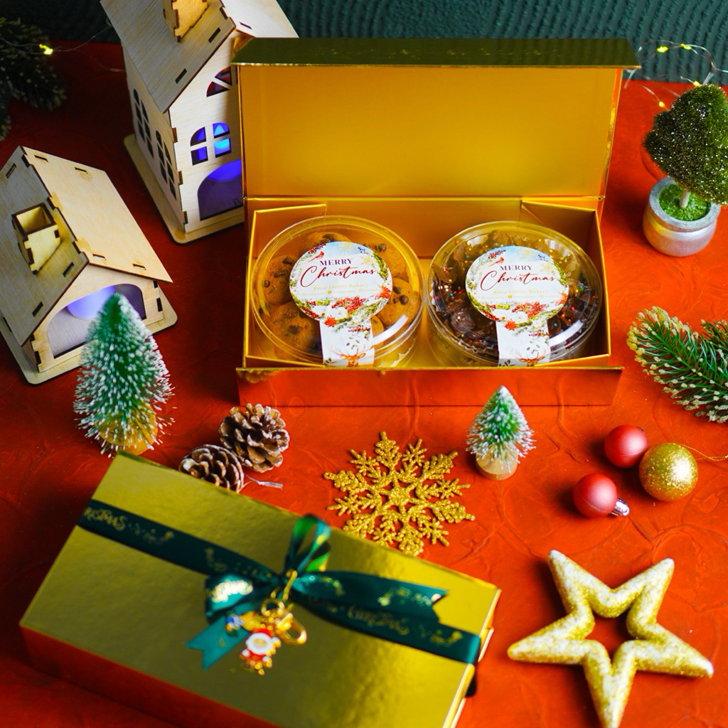 Jual Hampers Golden / hampers Christmas / parcel natal / 2 toples ...