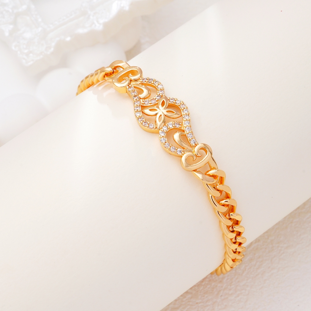 Jual BLK Gelang Rantai Dewasa Perhiasan Emas Gold Titanium Anti Karat ...