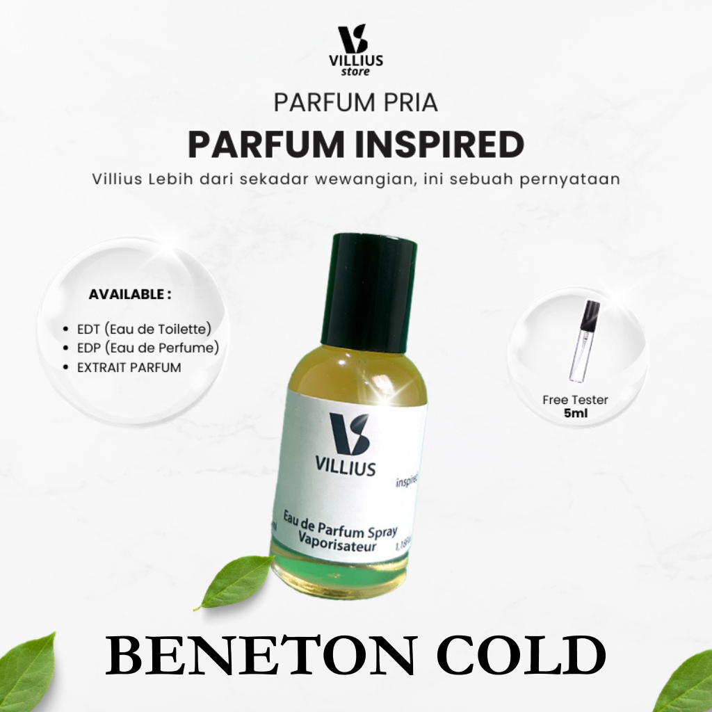 Jual VILLIUS STORE - Parfum Pria Wanita Tahan Lama BENETON COLD - Eau ...