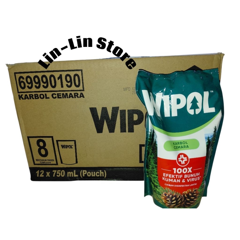 Jual Wipol Sabun Pembersih Lantai Karbol Cemara 750ml perDUS 12 Pcs ...