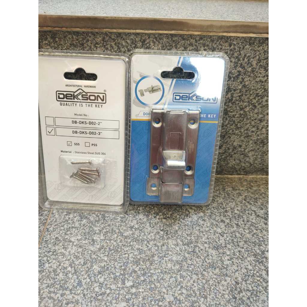 Jual DOOR BOLT DEKKSON DB D02 3" SSS GRENDEL SLOT PINTU STAINLESS 3 ...