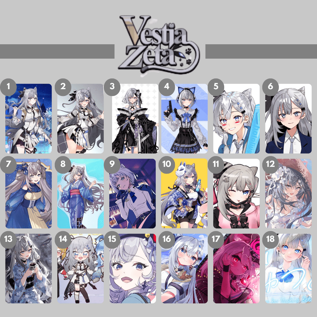 Jual PHOTOCARD ANIME VTUBER VESTIA ZETA | HOLOLIVE | VER. HOLOHERO HOLO ...