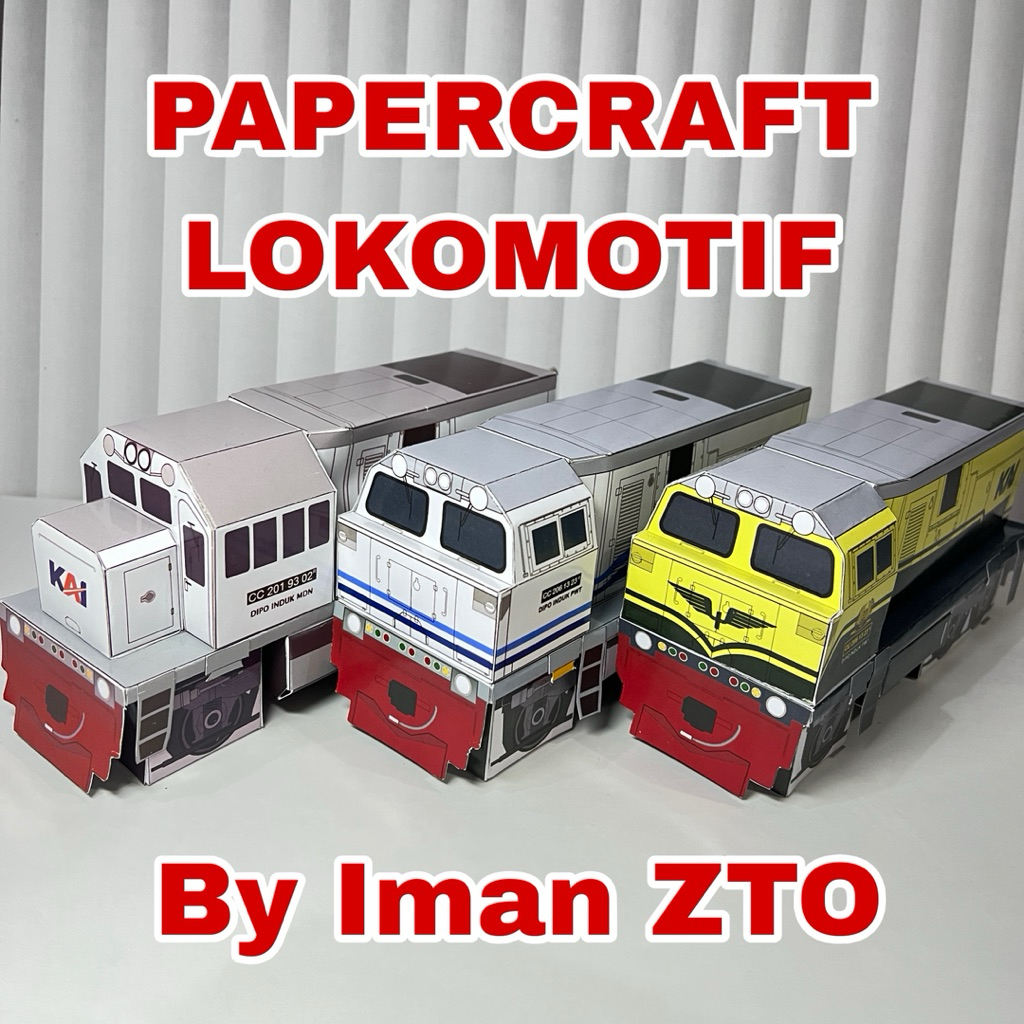 Jual Papercraft Lokomotif Karakter Thole Lan Sri By Iman ZTO | Free ...