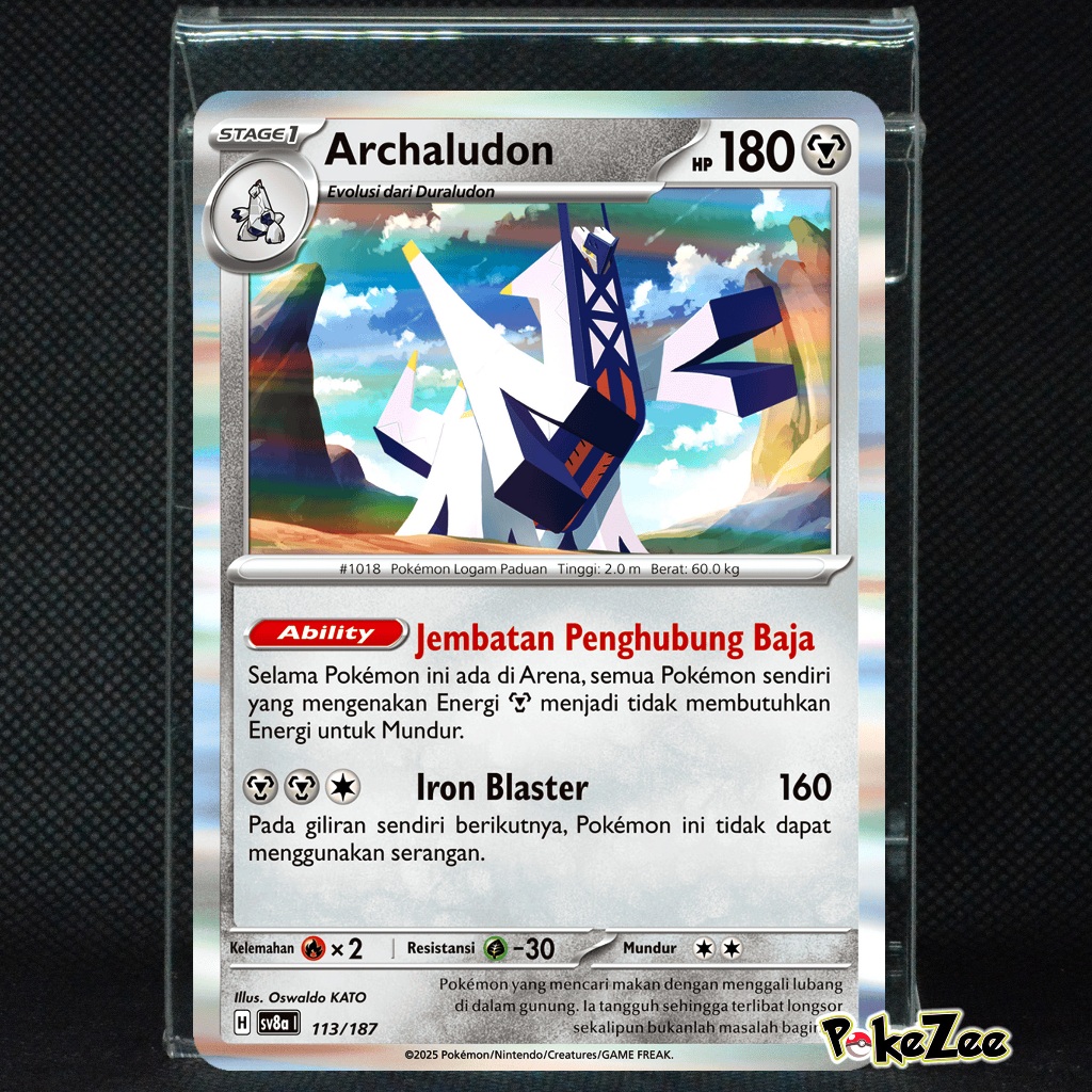 Jual Duraludon Archaludon holo sv8a Kartu Pokemon TCG Indonesia seri ...