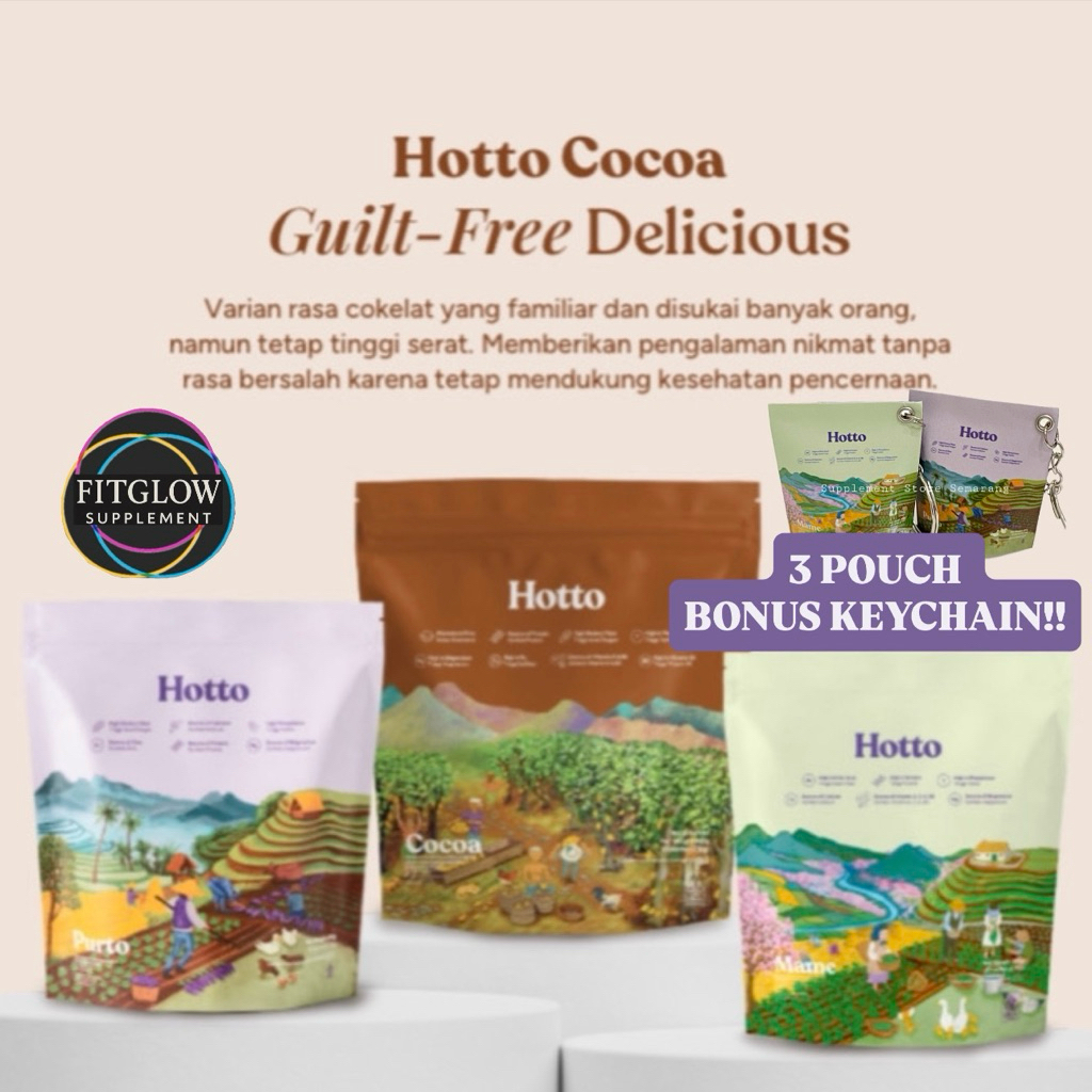 Jual (BONUS KEYCHAIN!) HOTTO PURTO | HOTTO COCOA | HOTTO MAME Hotto ...