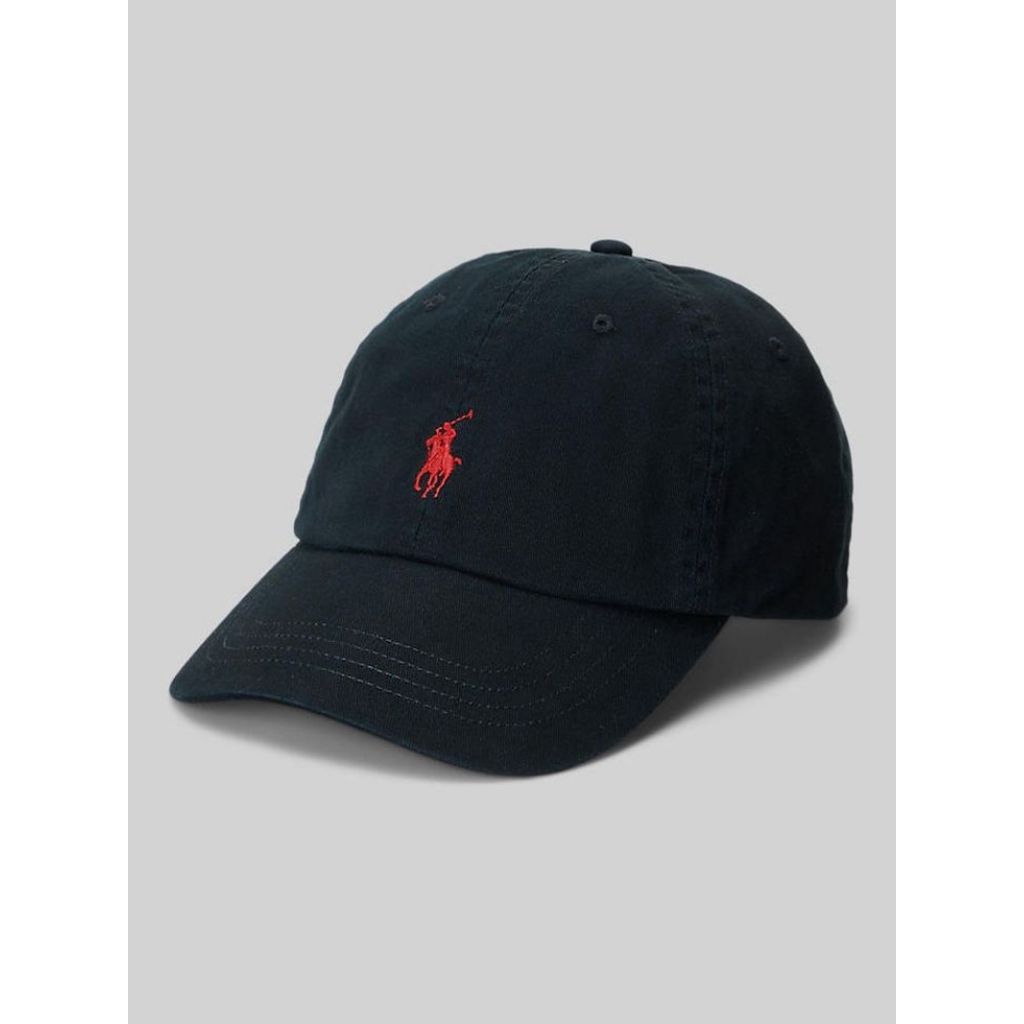 Jual Topi polo strap kulit leather Ralph Lauren hitam logo merah cap ...