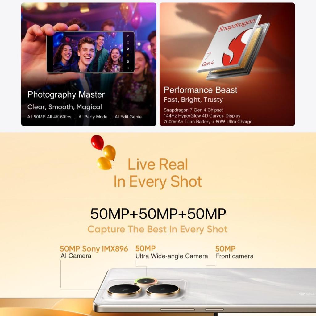 Jual Realme 15 Pro 5G New Resmi - Smartphone Android 15 Snapdragon 7 Gen 4 6.8" OLED 50MP Kamera ...