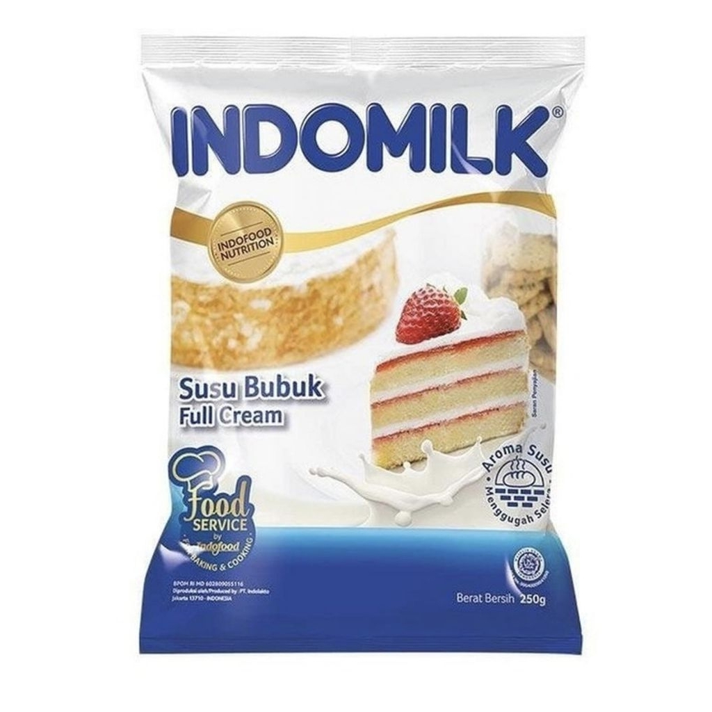Jual Indomilk susu bubuk full cream 250 Gr | Shopee Indonesia