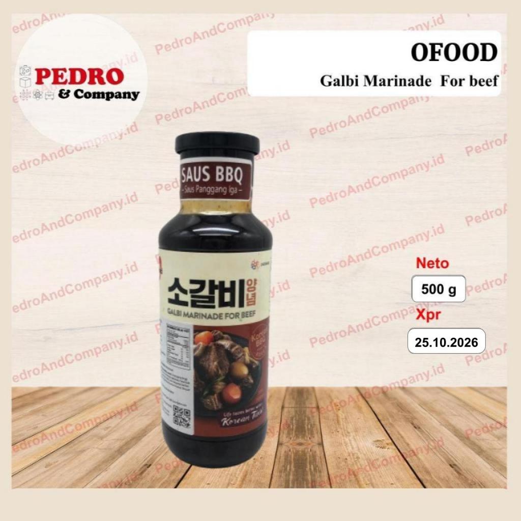 Jual Ofood korean BBQ iga 500 gram - saus barbecue panggang sapi ribs ...