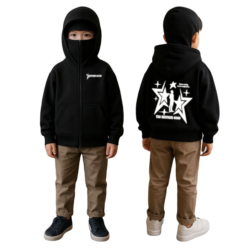 Jual Jaket Ninja Anak Balclava - Hoodie Balaclava Kids Menyala ...