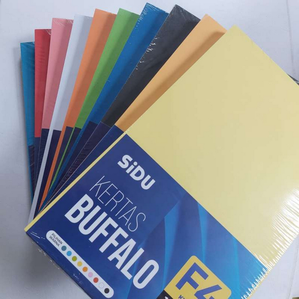 Jual Kertas Karton Jilid Buffalo Ukuran F4 SIDU Biru Benhur 160gr (1 ...