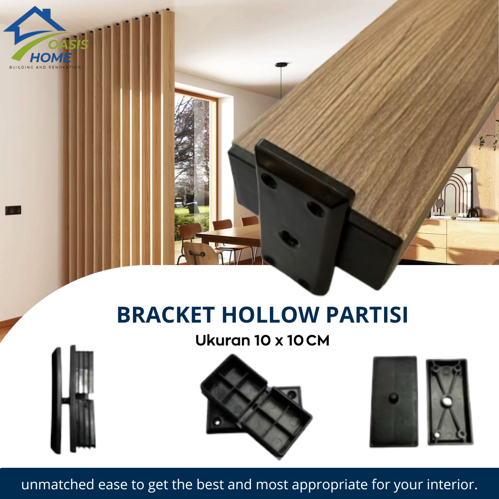 Jual OASIS HOME - Bracket Putar Instalasi Hollow Partisi PVC | Kisi ...