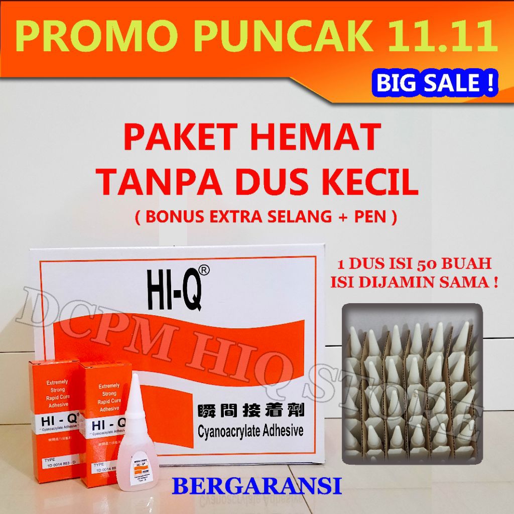 Jual [Tidak ada dus satuan] Lem korea cyanoacrylate hiq / lem setan lem ...
