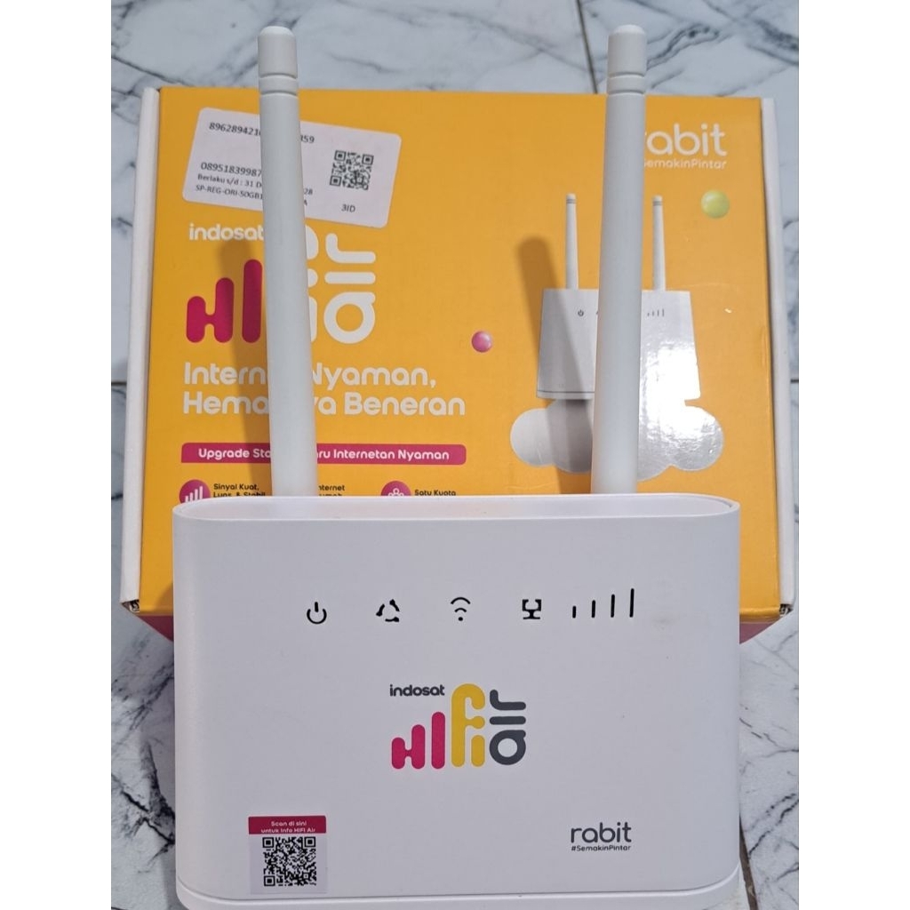 Jual Modem Rabit Hifi air Indosat 4g LTE Kuota 50 GB | Shopee Indonesia