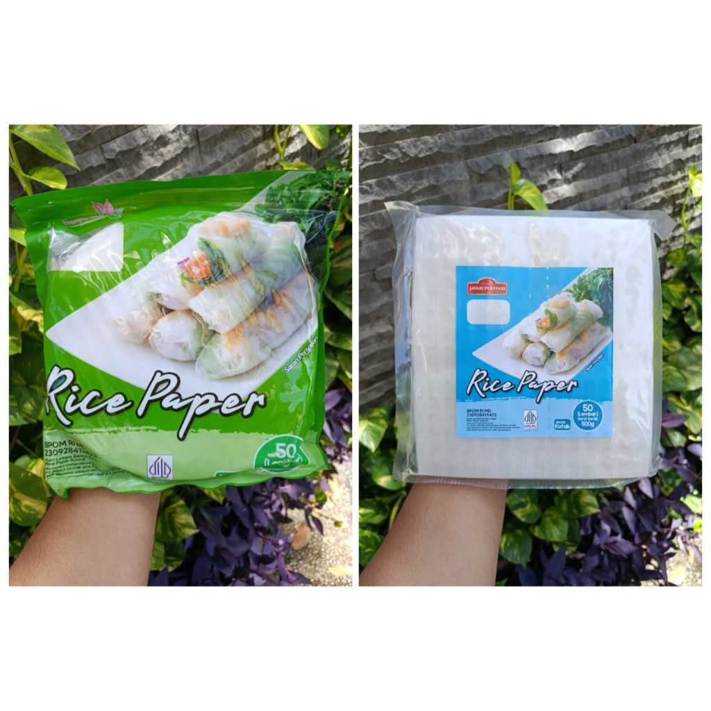 Jual Java Superfood Rice Paper Bentuk Bulat dan Kotak (isi 50pcs ...