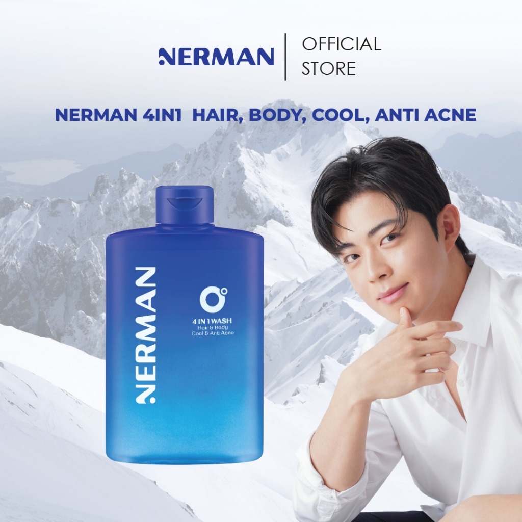 Jual Nerman - 4in1 : Hair, Body, Cool, Anti-Acne 330g / Men Body Wash ...