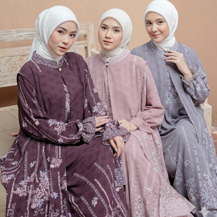 Jual Joley Cloth - Adreena 2in1 Dress + Outer Outfit Kondangan Elegant ...