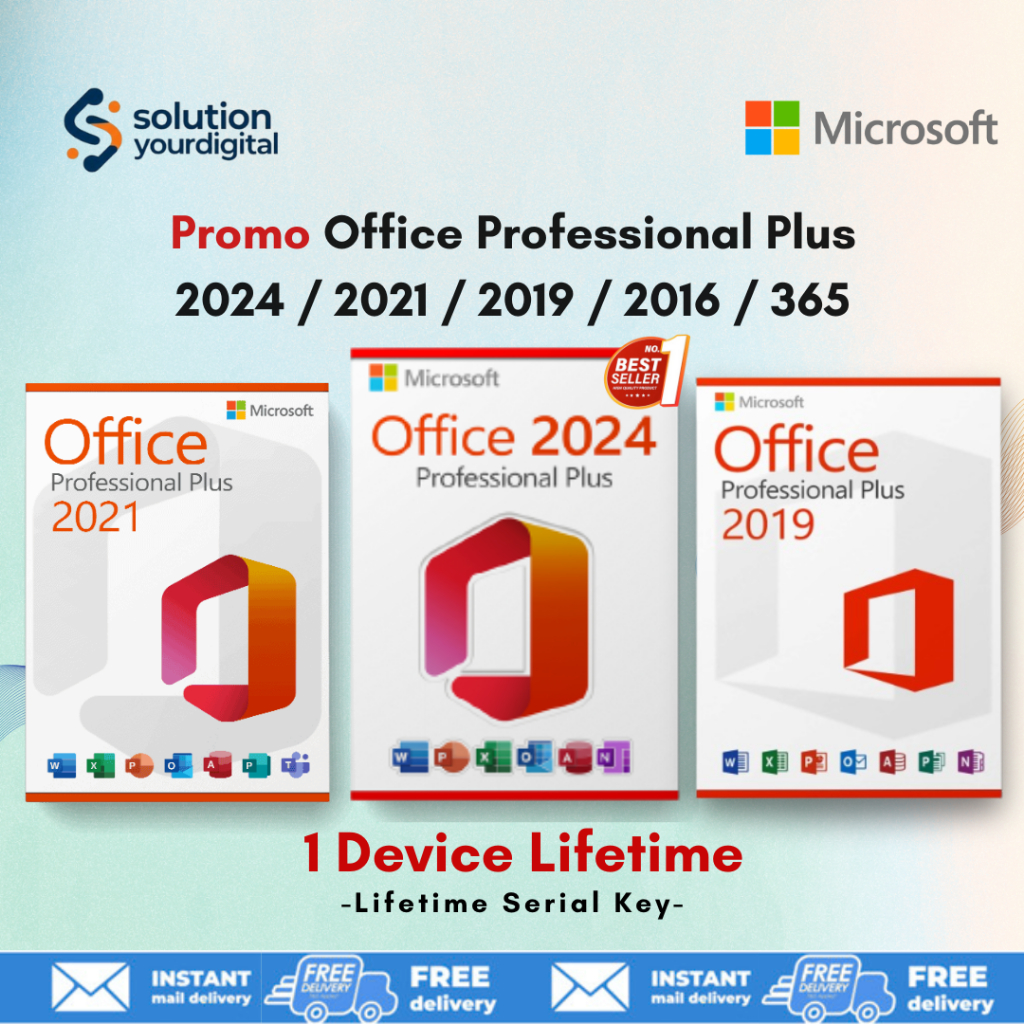 Jual PROMO Microsoft Office Professional Plus 2024 / 2021 / 2019 / 2016 ...