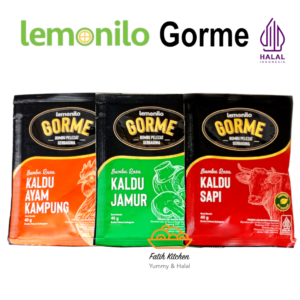 Jual LEMONILO GORME Kaldu Jamur, Ayam Kampung, Sapi – Bumbu Instan ...