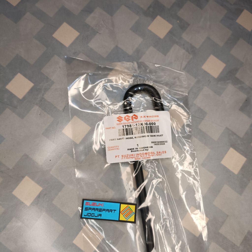 Jual Suzuki Genuine Parts, 17981-12K00-000 Selang Inlet Tangki Coolant ...