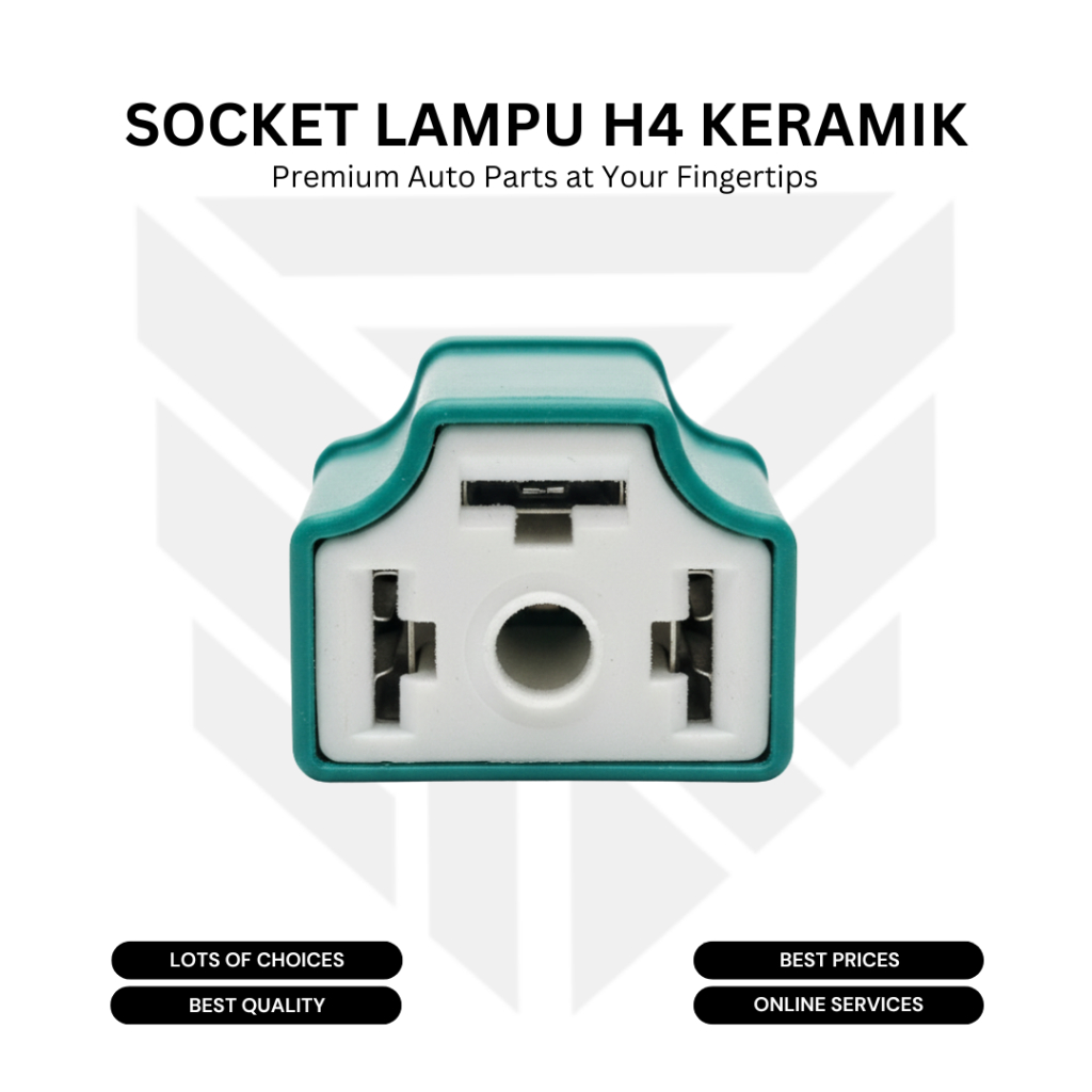 Jual Socket Kabel Lampu H4 Keramik Premium "Heat-Shield" (Soket Tahan ...