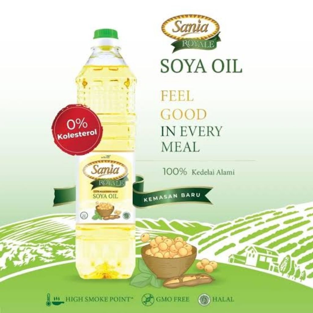 Jual Sania Royal Soya Oil ( Minyak Kedelai ) 1L | Shopee Indonesia
