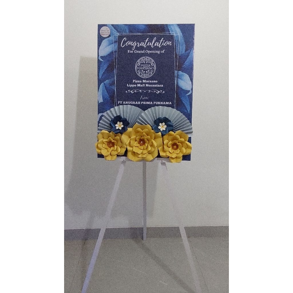 Jual DECO ART - Papan Bunga Kertas Custom Ucapan Selamat Wedding ...