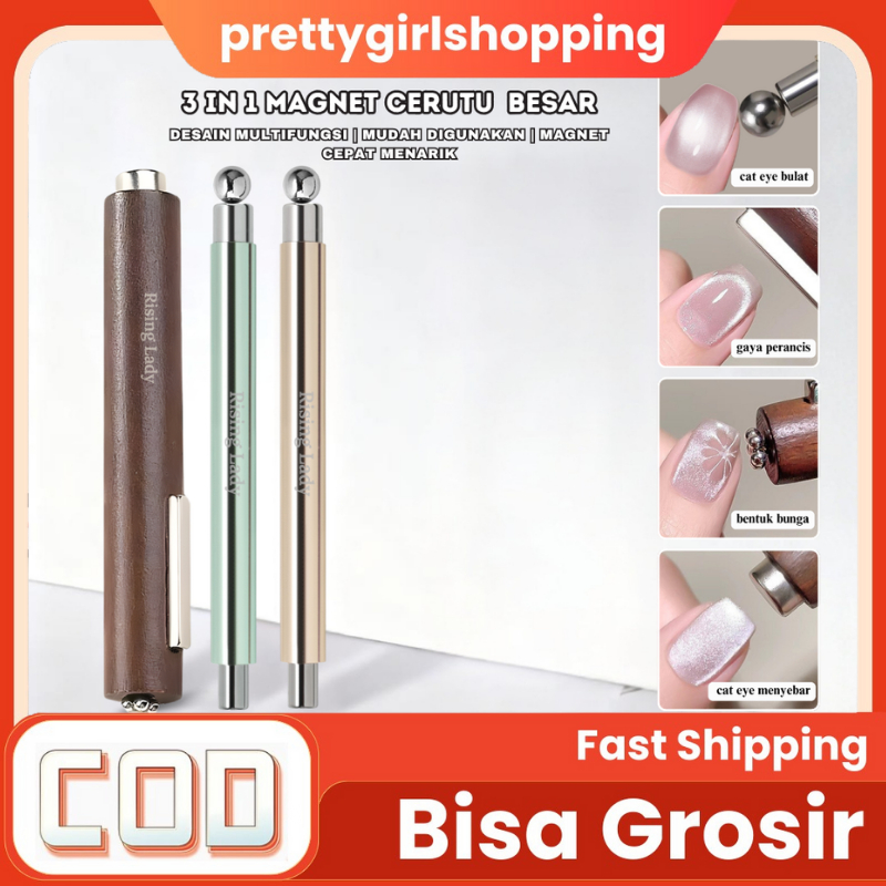 Jual Pretty 3in1 Alat Stik Magnet Kayu Cat Eye Multifungsi / Stick ...
