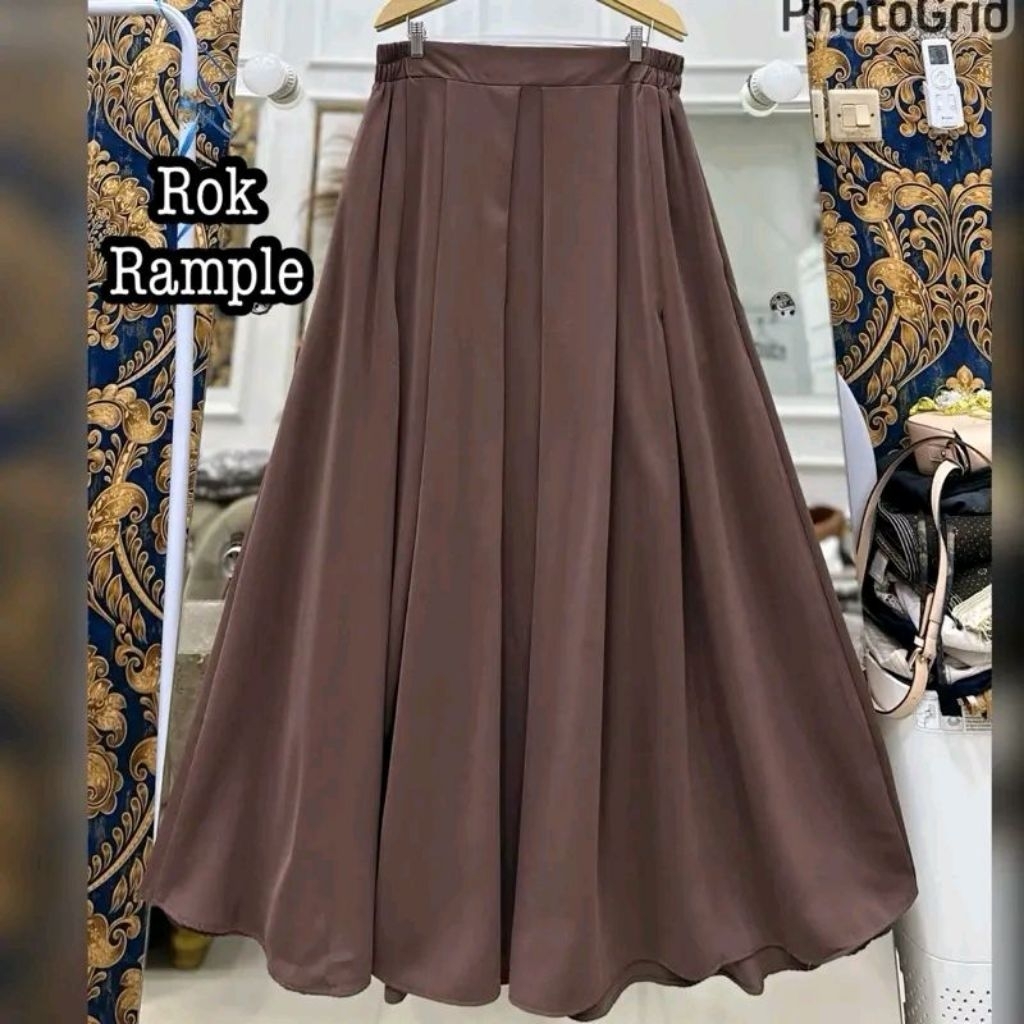 Jual Queenasyari - Rok Rample Jumbo Muat BB 130 Kg Keren Modis Bahan ...