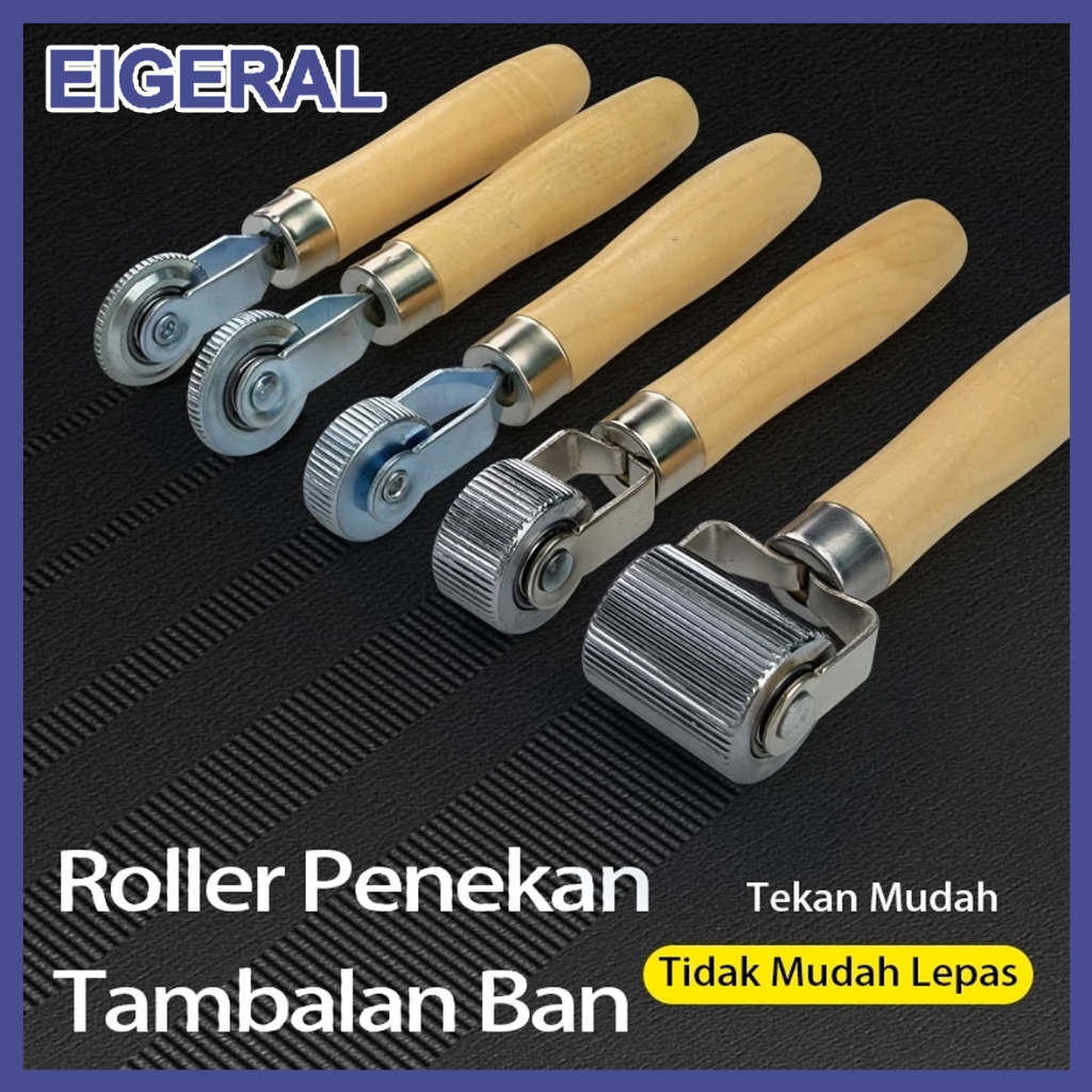 Jual 6MM Roller Tambal Ban Gagang Kayu / Alat Gosok Perata Tambalan Ban ...