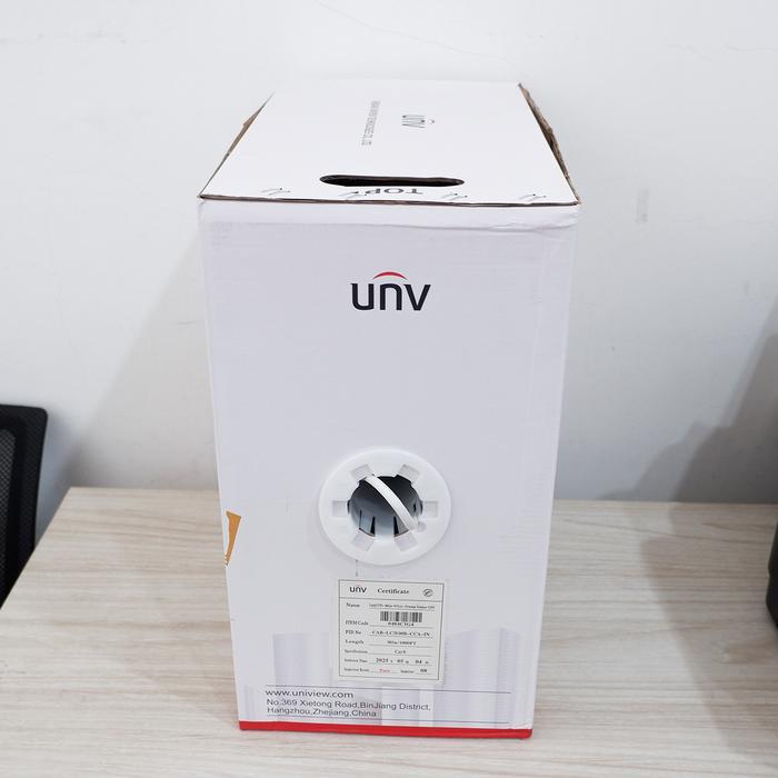 Jual Kabel Network Data LAN UTP CAT6 300M 300 Meter UNVIEW UNV Putih ...