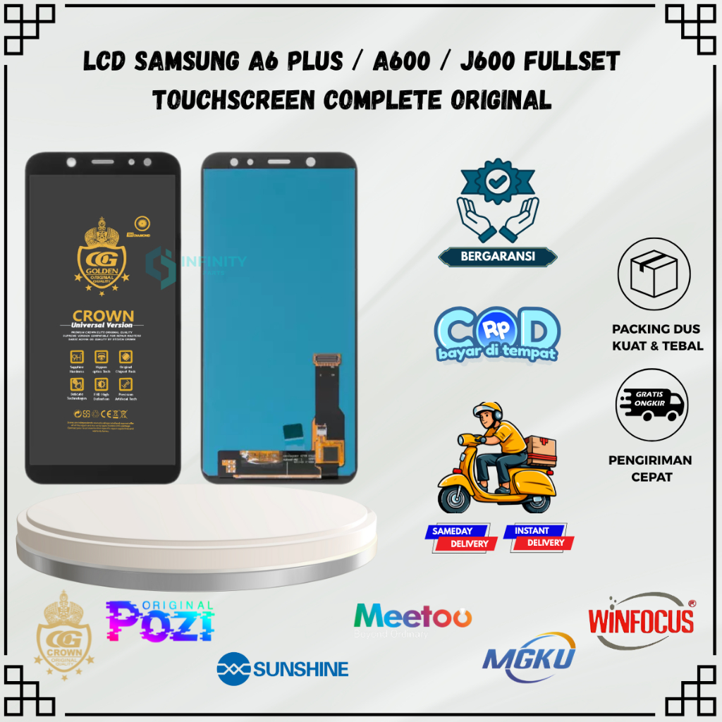 Jual LCD SAMSUNG A6 PLUS 2018 / (SAMSUNG GALAXY A6 PLUS) / A605 ...