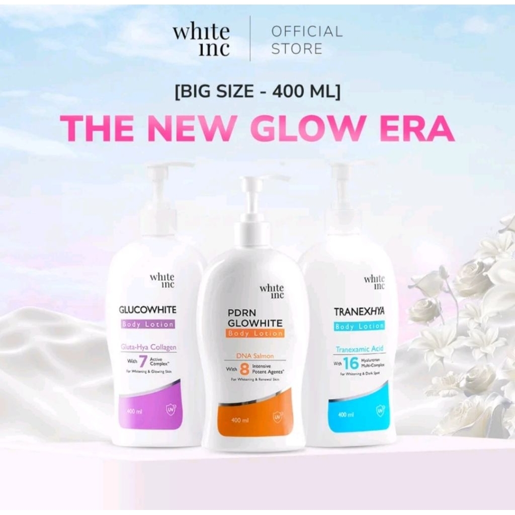 Jual white Inc new body lotion 400ml PDRN DNA Salmon Glucowhite ...