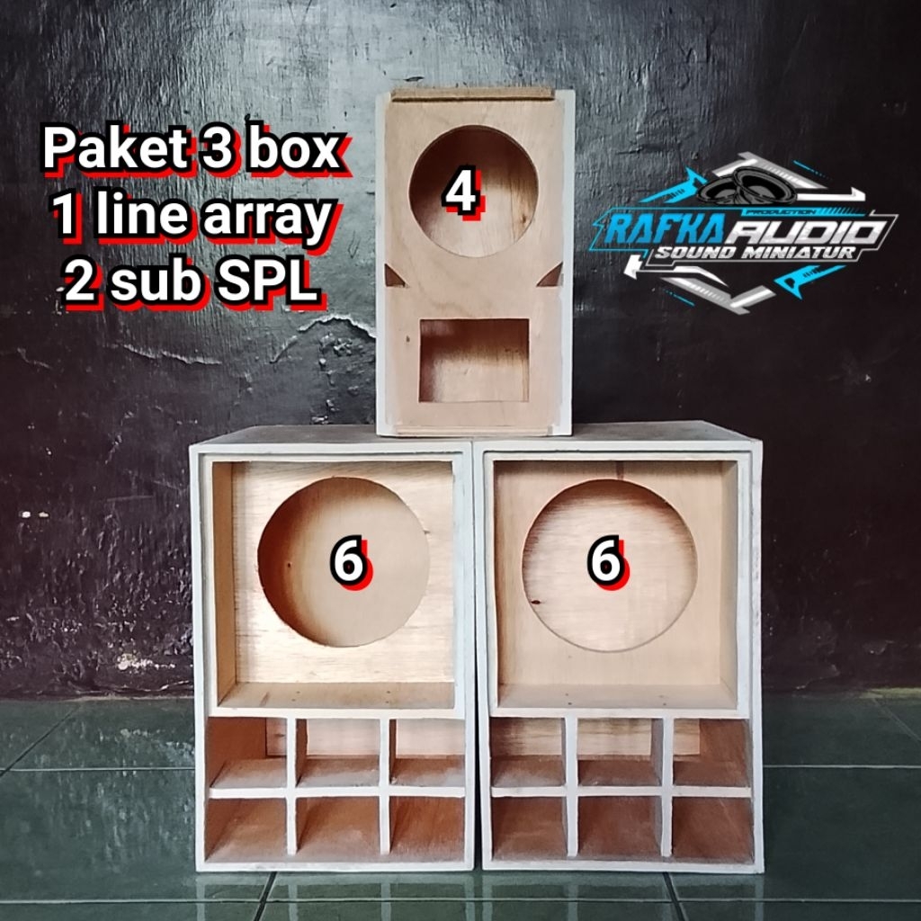 Jual paket box spl booster 6 inch dan line array 4 inch | Shopee Indonesia