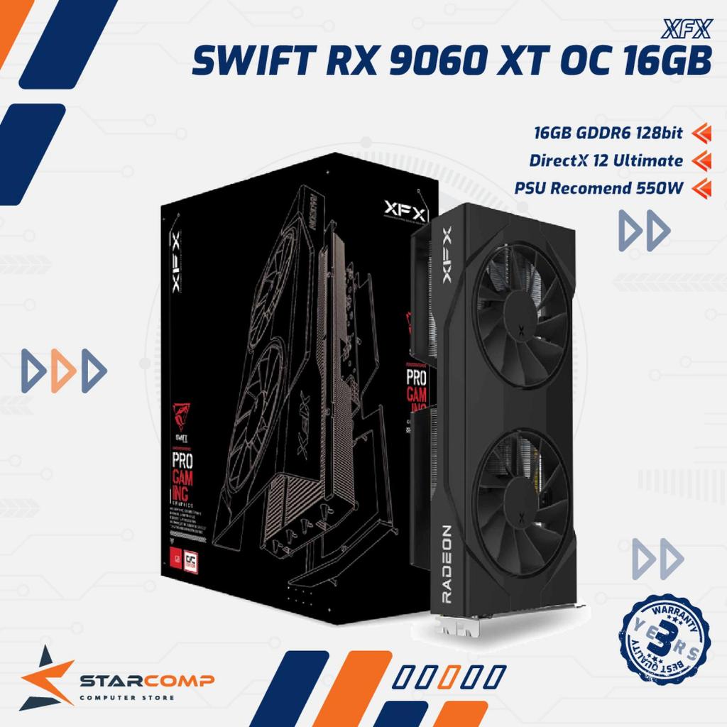 Jual XFX SWIFT AMD Radeon RX 9060 XT 16GB GDDR6 OC DUAL FAN 9060XT ...