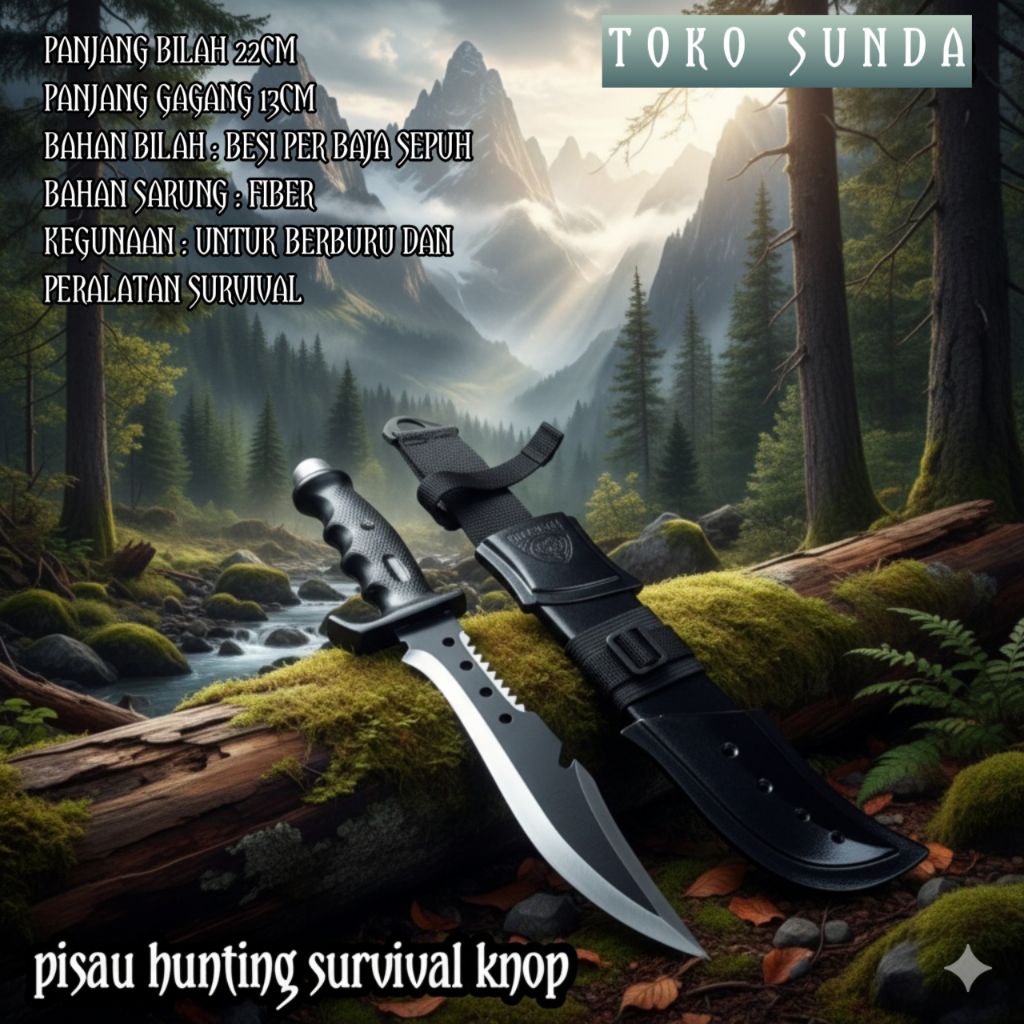 Jual Sunda pisau hunting survival banyak varian nya bisa cod | Shopee ...