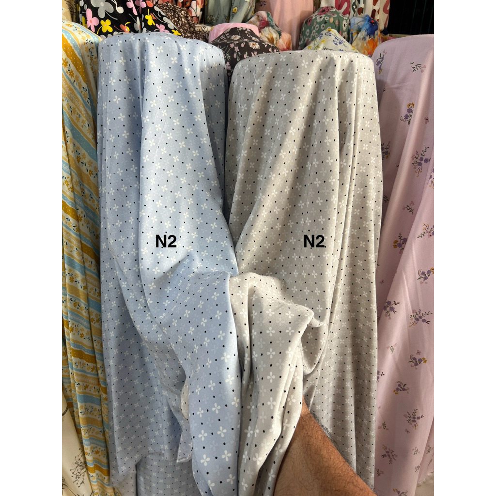 Jual kain katun rayon viscos premium (harga tertera 0,5m) | Shopee ...