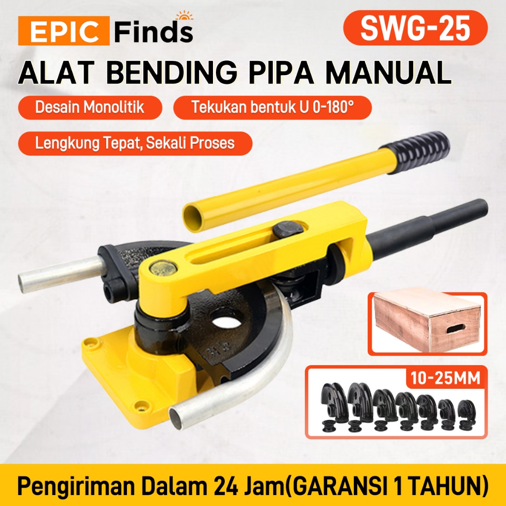 Jual Epic Finds SWG-25 Alat Bending Pipa Manual 10-25mm - Alat Bengkok ...