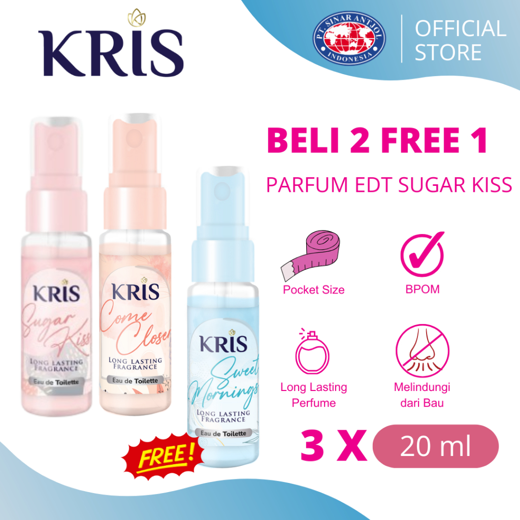 Jual B2G1 Kris EDT Parfum - Beli 2 Gratis 1 Eau De Toilet Long Lasting ...