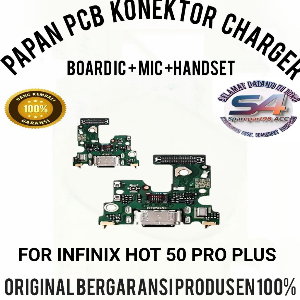 Jual Papan cas INFINIX Hot 50 pro plus Fleksibel konektor charger PCB ...