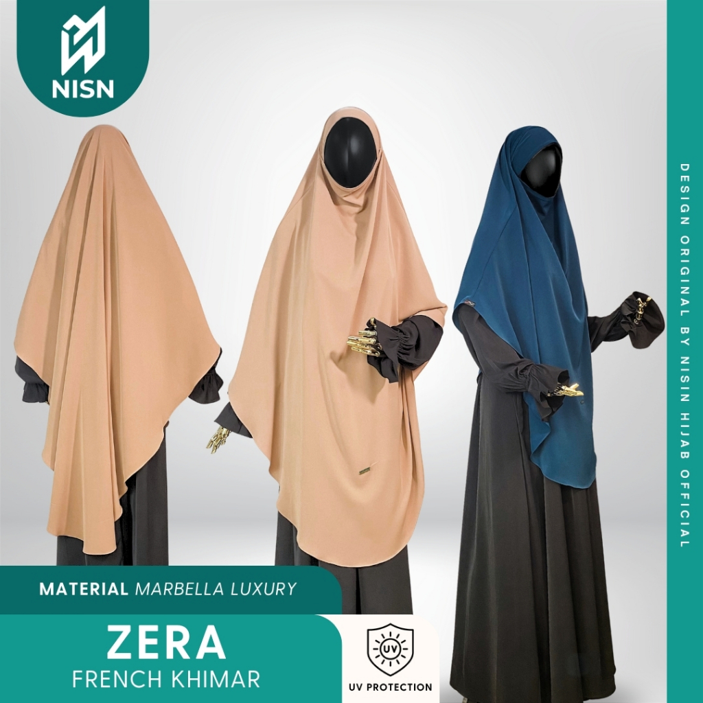 Jual ZERA French Khimar OVAL UV PROTECTION by nisin.id | Shopee Indonesia