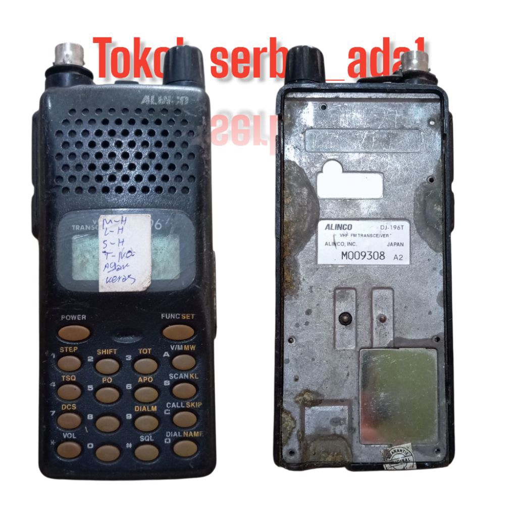 Jual HT ALINCO DJ-195 DJ-196 DJ - W 10 minusan | Shopee Indonesia