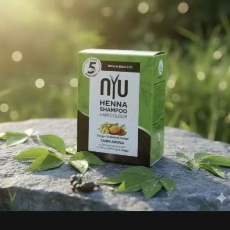 Jual Nyu Henna Shampo 1 Box 4 Pcs | Shopee Indonesia