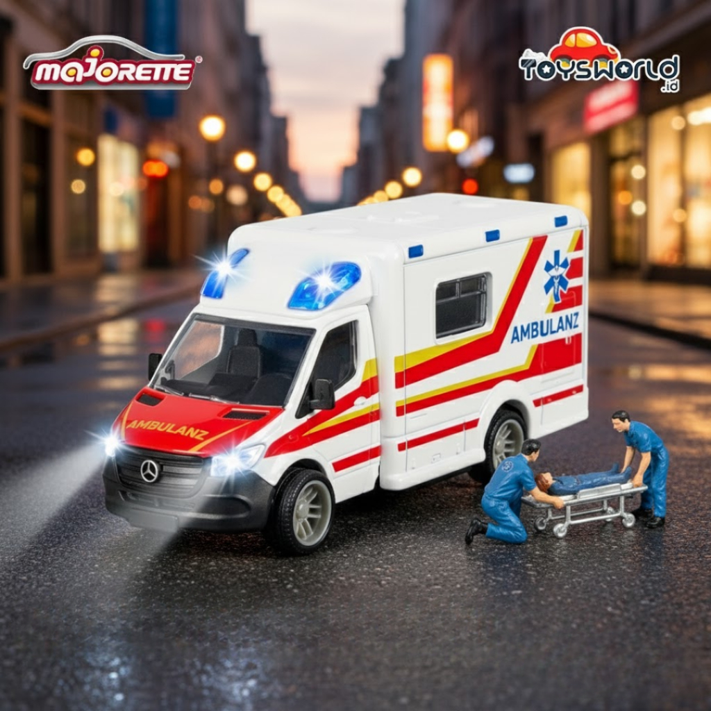 Jual Majorette Grand Series Mercedes-Benz Sprinter Ambulance - Mainan ...