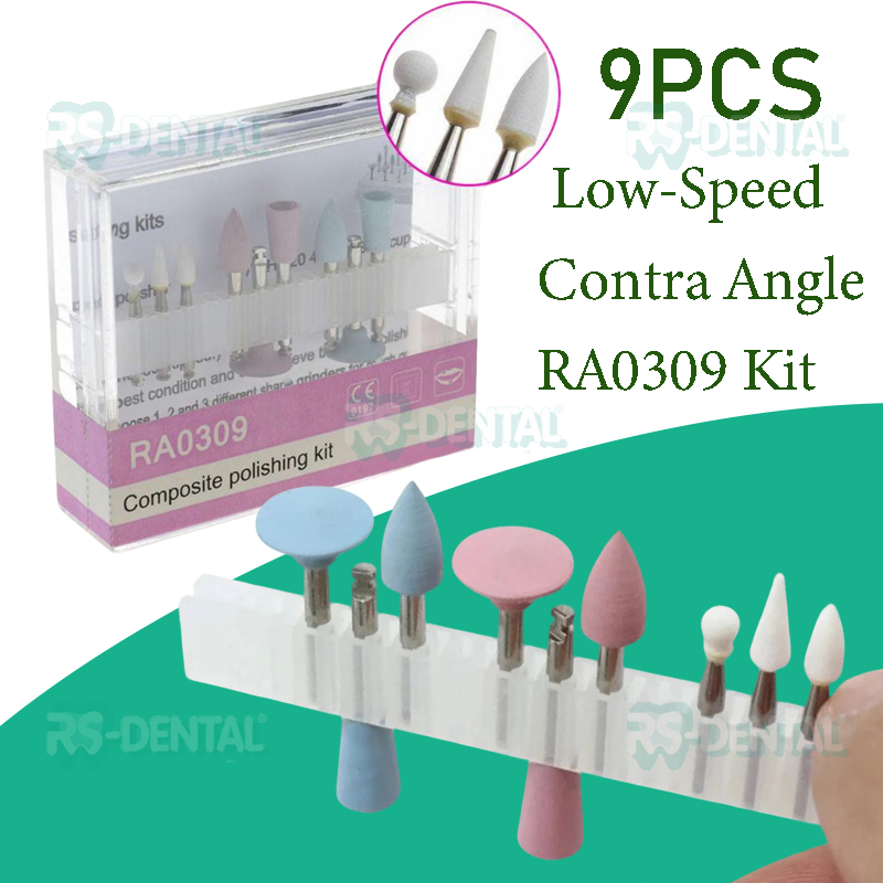 Jual 9pcs Dental bur poles komposit gigi lowspeed RA0309/dental ...